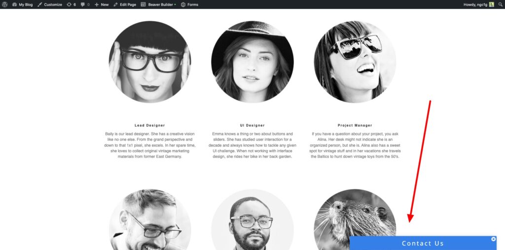 How to make a sticky contact form on your WordPress website